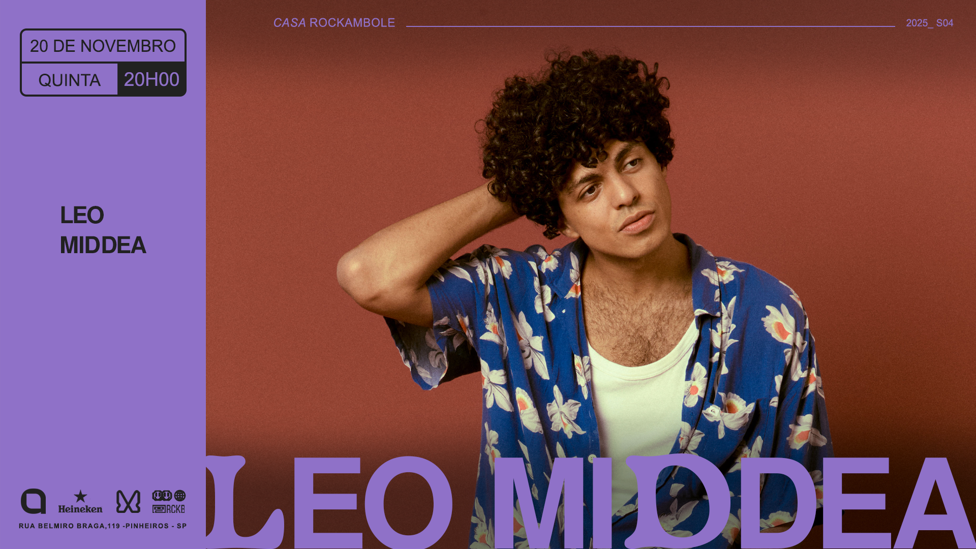Leo Middea na Casa Rockambole em São Paulo - Evento ON